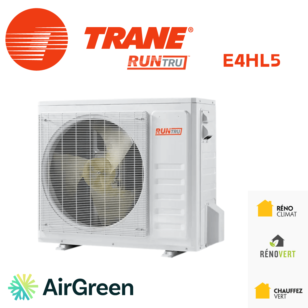 Thermopompe Centrale Trane RunTru E4HL5 | 3 Tonnes | Montréal, Laval – AirGreen Climatisation ...