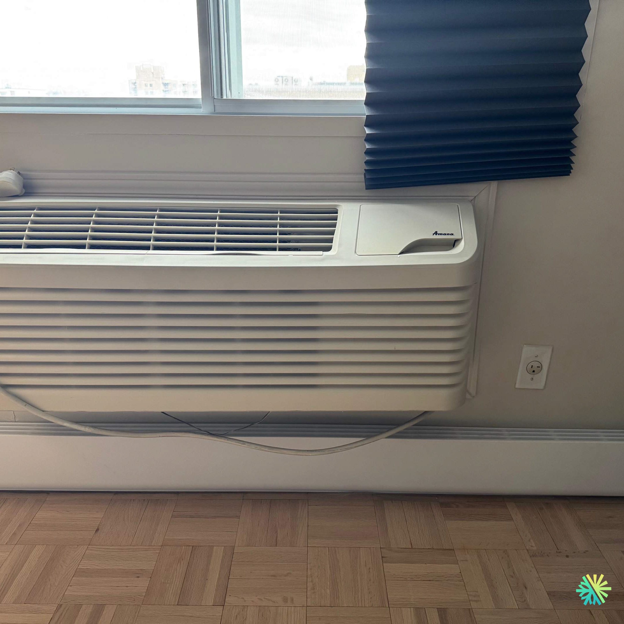 Installation of an Amana PTAC (integrated air conditioner and heater)
