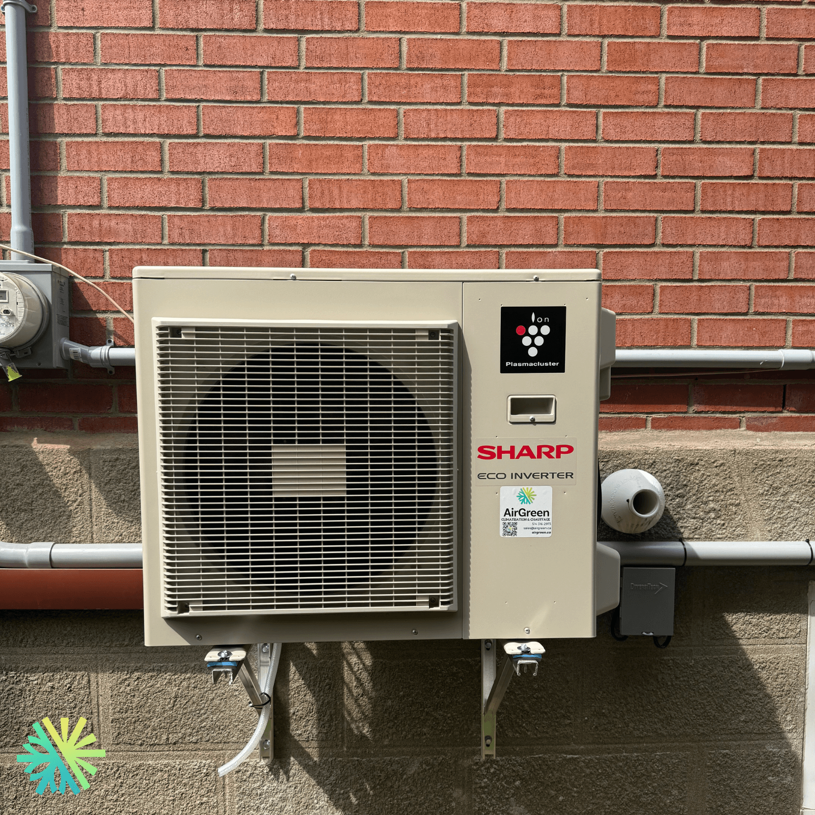 Installation d'une thermopompe murale Sharp ZU1 à Dollard-des-Ormeaux