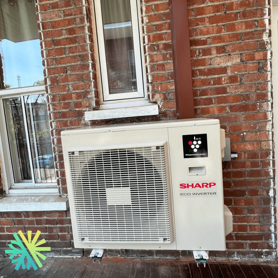 Installation: Thermopompe Murale Sharp ZHU | Verdun, Montréal