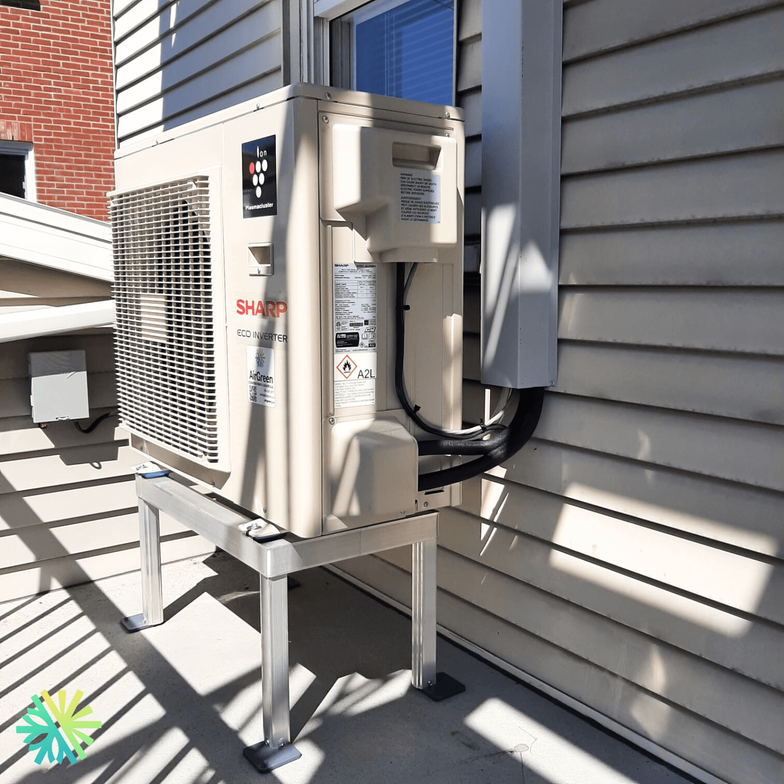Installation of a SHARP ZU1 Mini Split Heat Pump in Candiac – AirGreen ...