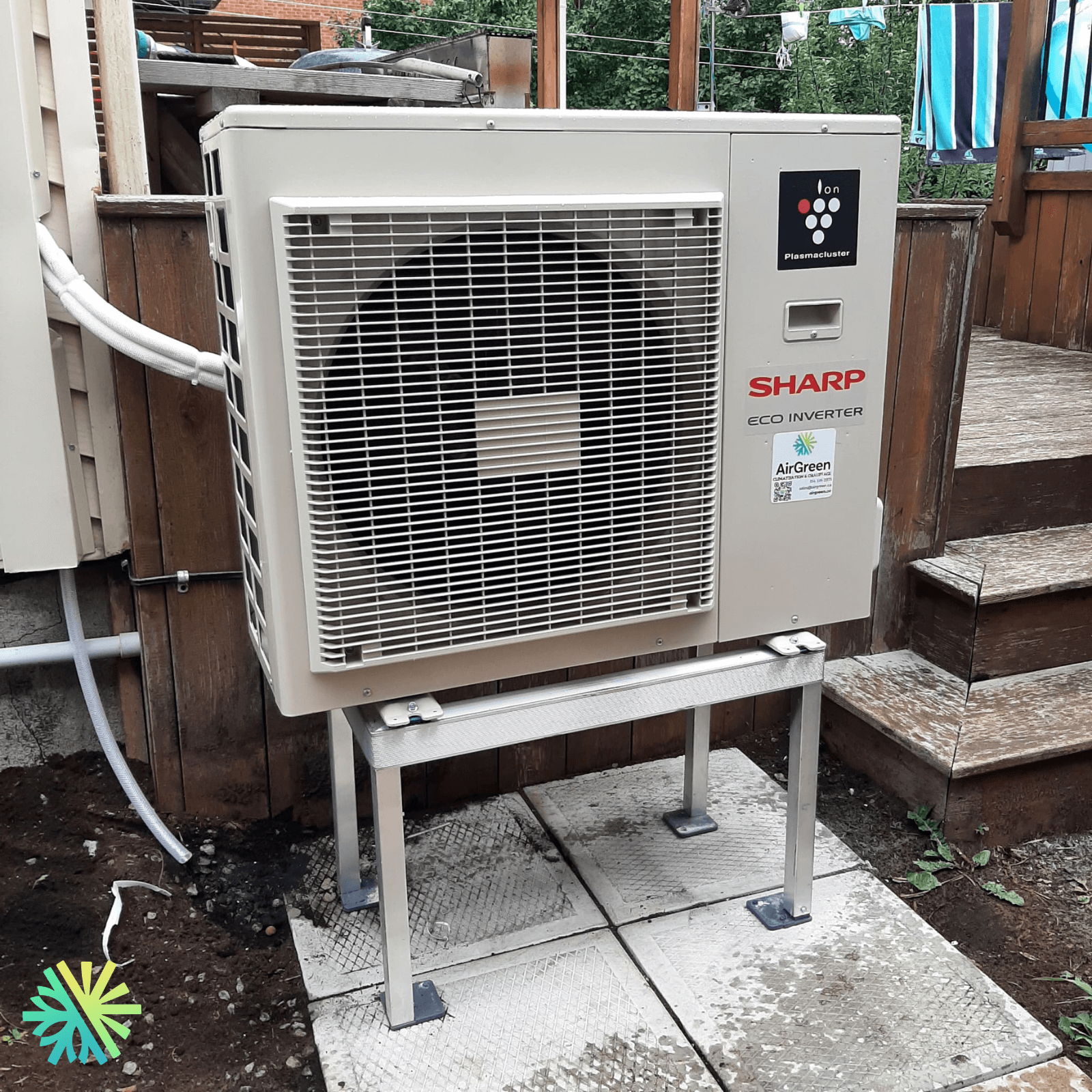 Installation d’une thermopompe murale Sharp ZU1 à Laval – AirGreen ...