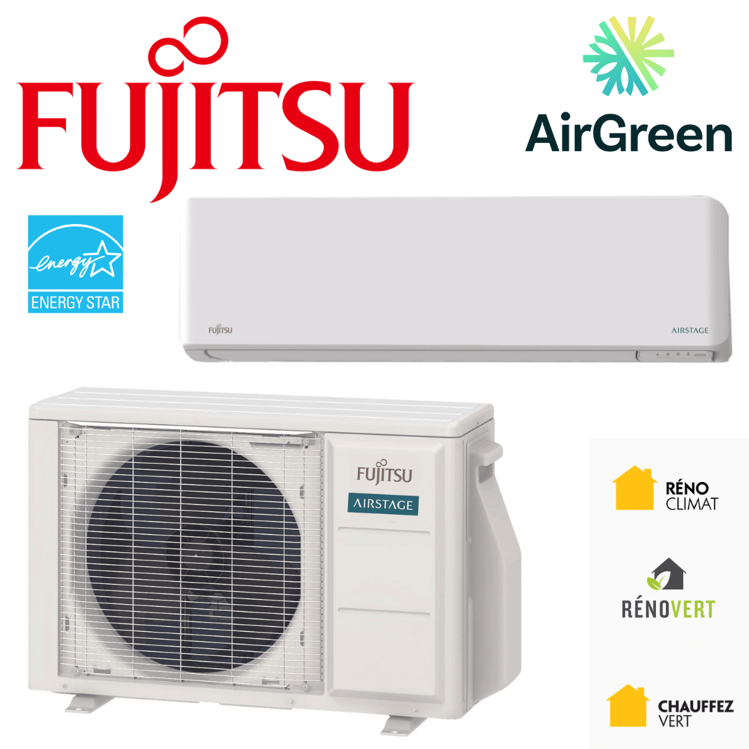 Fujitsu LMAS1 12,000 BTU Wall Mini Split Installation Montreal Laval ...