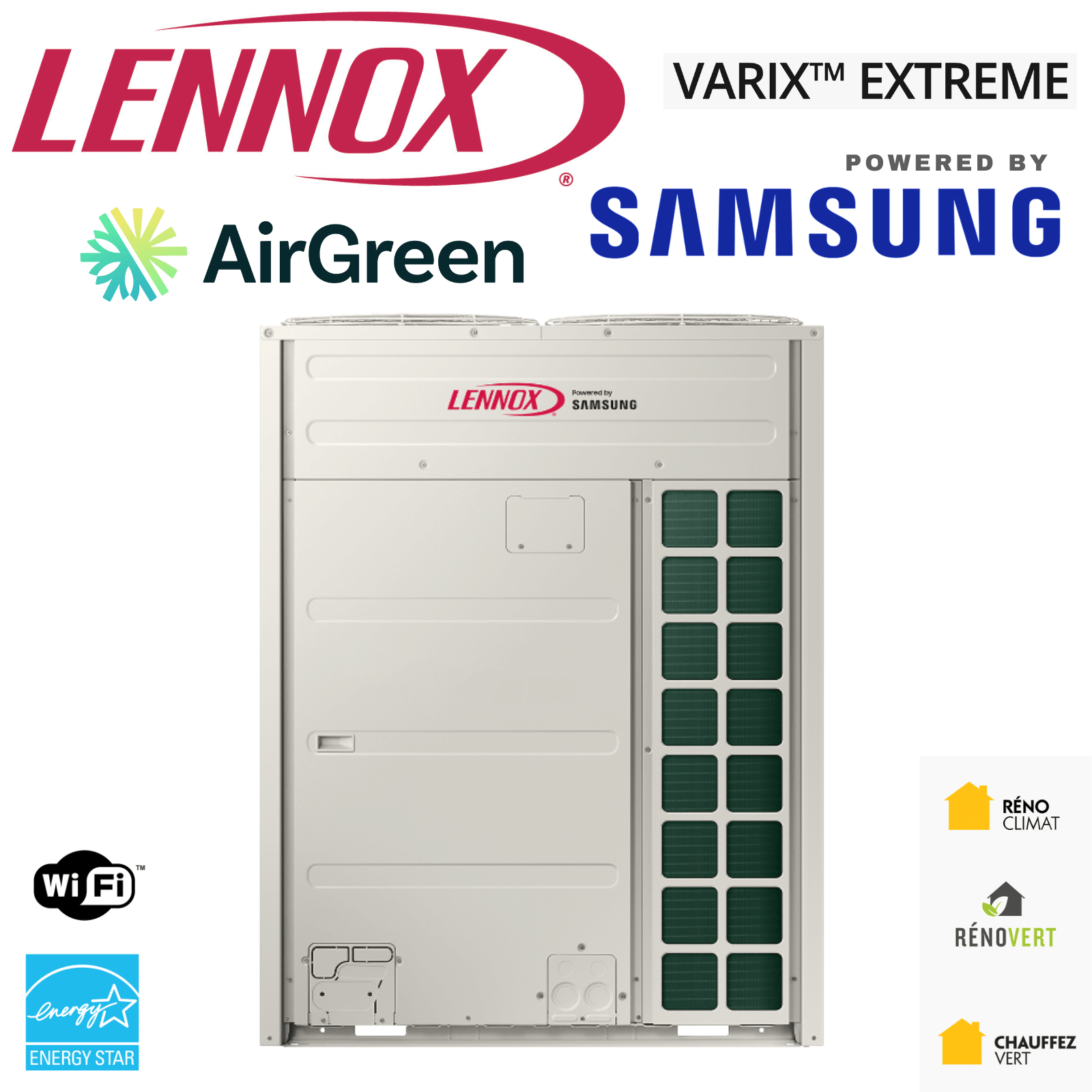 Lennox Cold Climate VRF Varix Extreme | 20 Tonnes | Pièces par Samsung ...