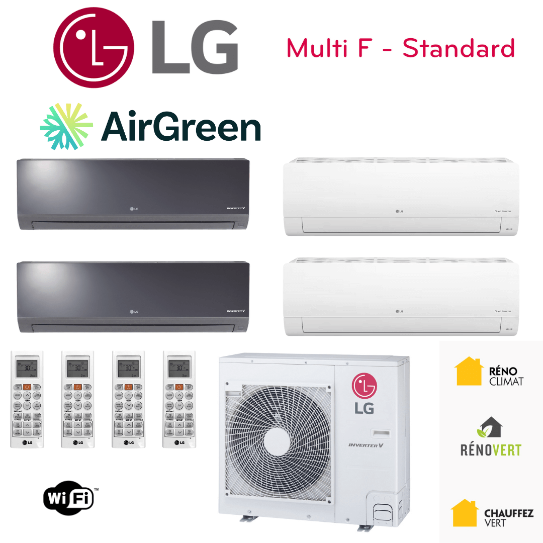LG MULTI F 4-Zone Heat Pump | Installation Montreal, Laval, Longueuil