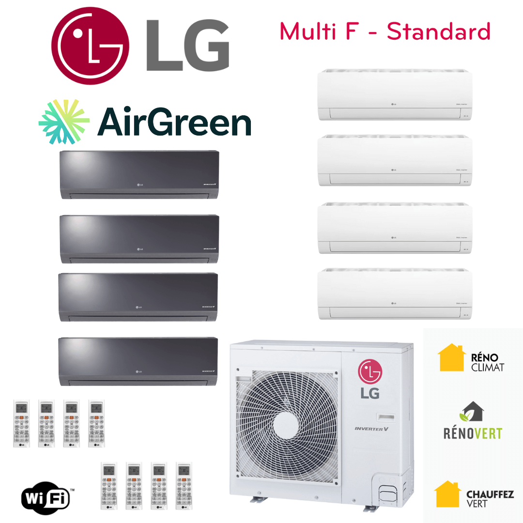 LG MULTI F 8-Zone Heat Pump | 60,000 BTUs | Montreal, Laval, Longueuil ...