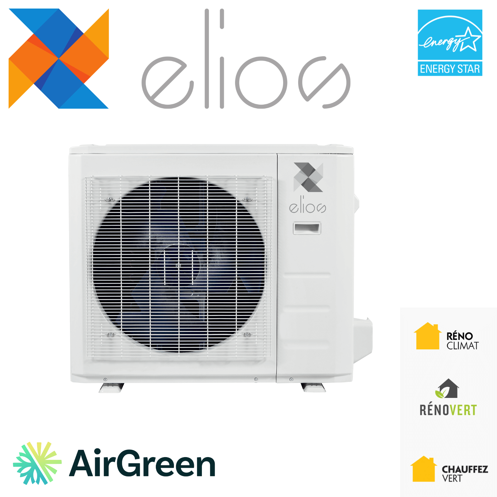 ELIOS Central Heat Pump | 2 Tons | Montreal, Laval, Longueuil